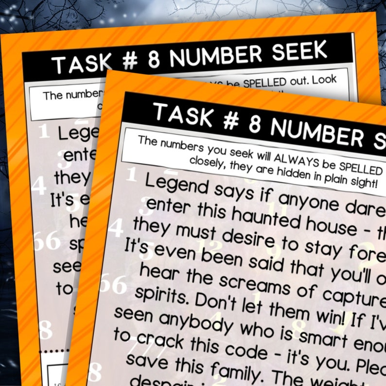 Haunted Mansion Escape Room Game: Teen Mystery, Printable Puzzles (PDF ...