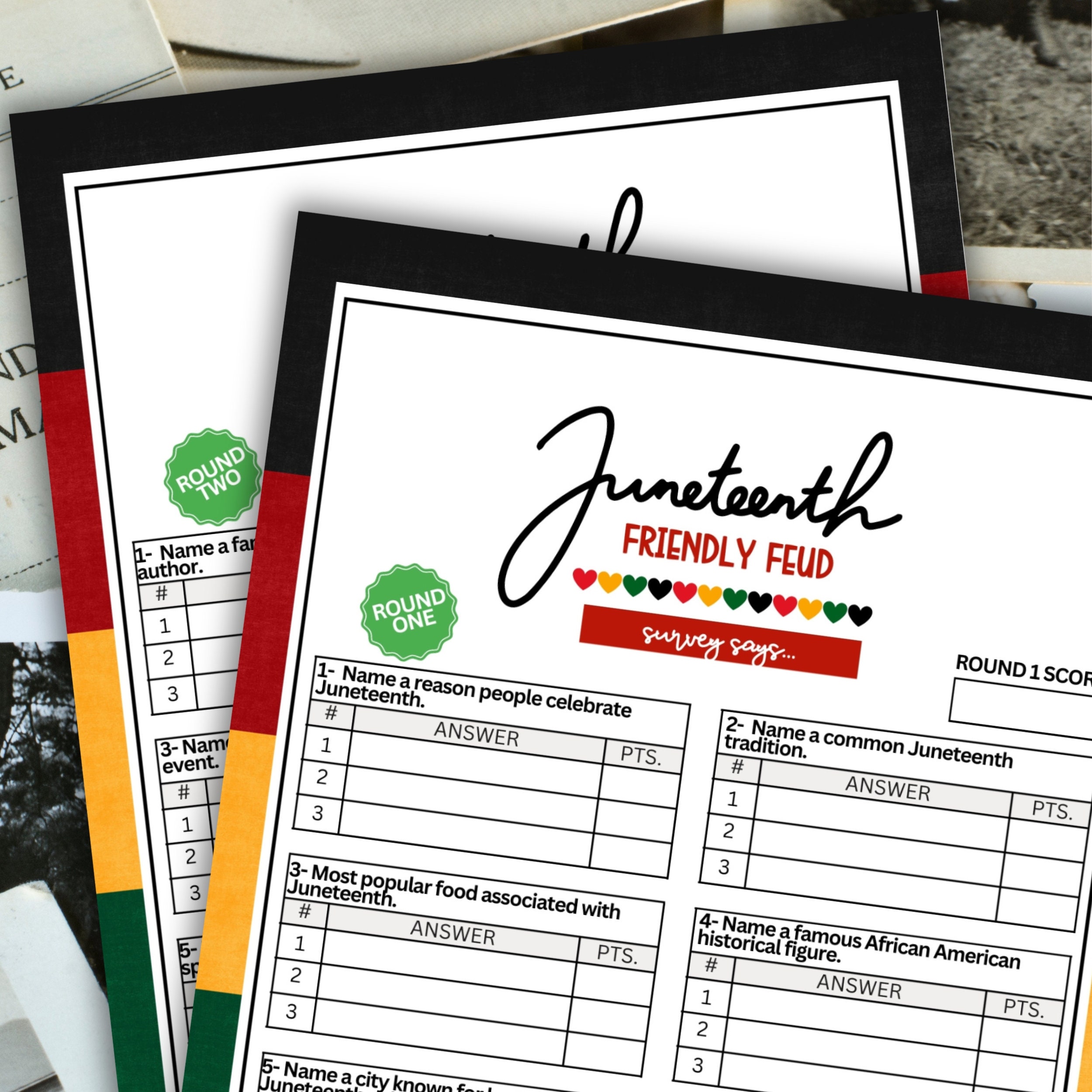 Juneteenth Feud Party Game for African American History and Black ...