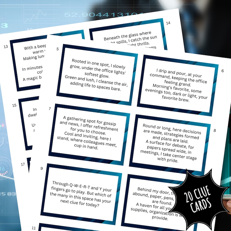 Office Party Scavenger Hunt: Printable Treasure Search (PDF) - Etsy