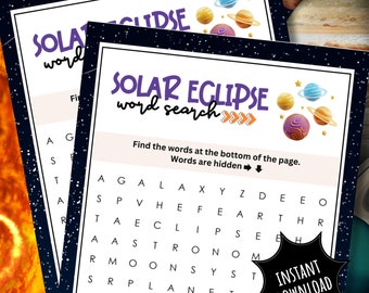 Science Word Search, Printable, Instant Download, PDF - Etsy