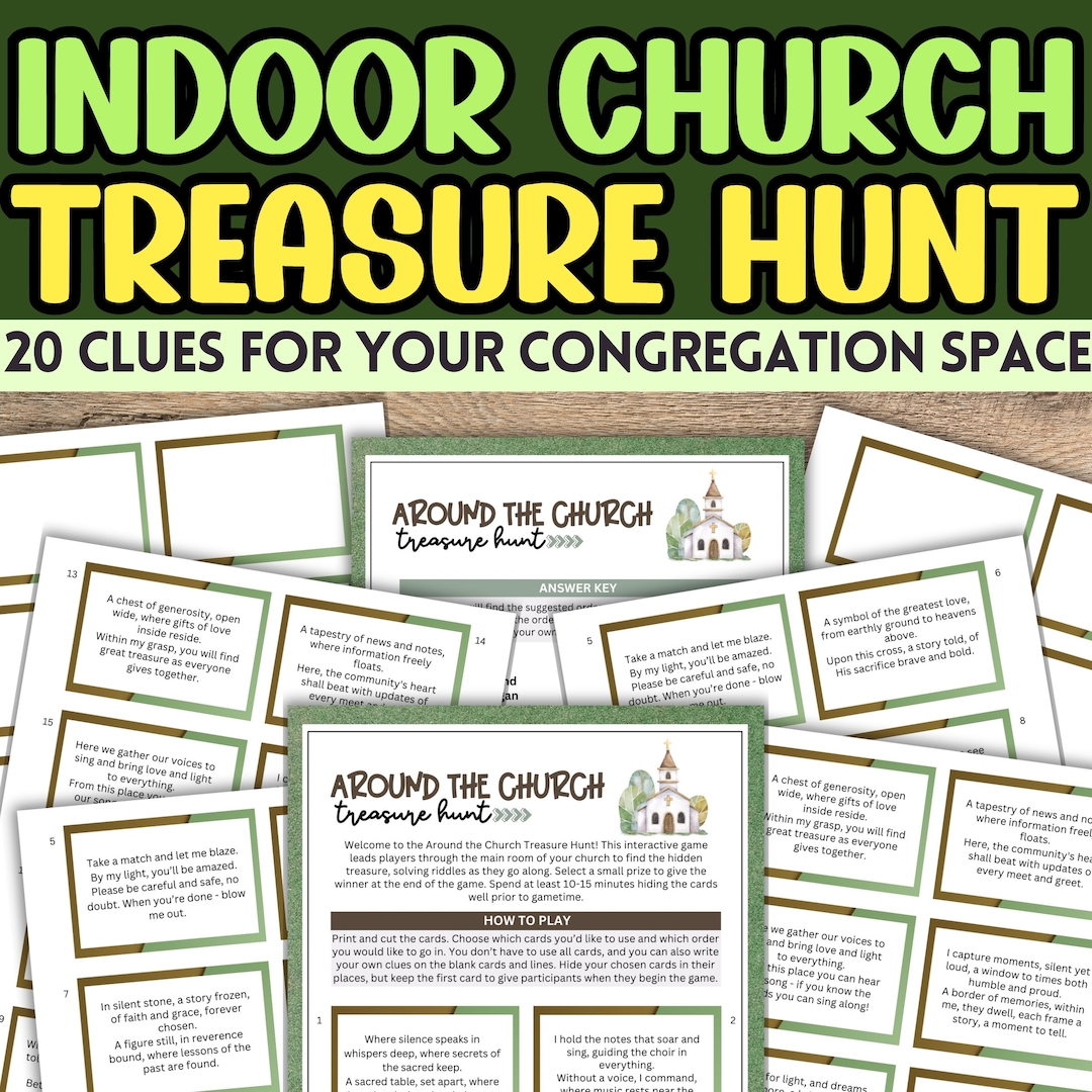 Church Treasure Hunt: Printable Scavenger Game (PDF Download) - Etsy