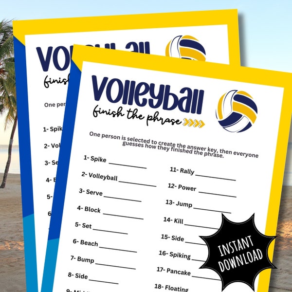 Volleyball Team Puzzle - Etsy