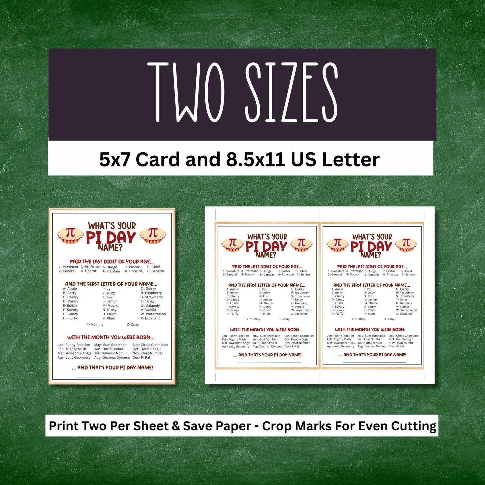 What's Your Pi Day Name - Printable Pi Day Activities - Classroom Games ...