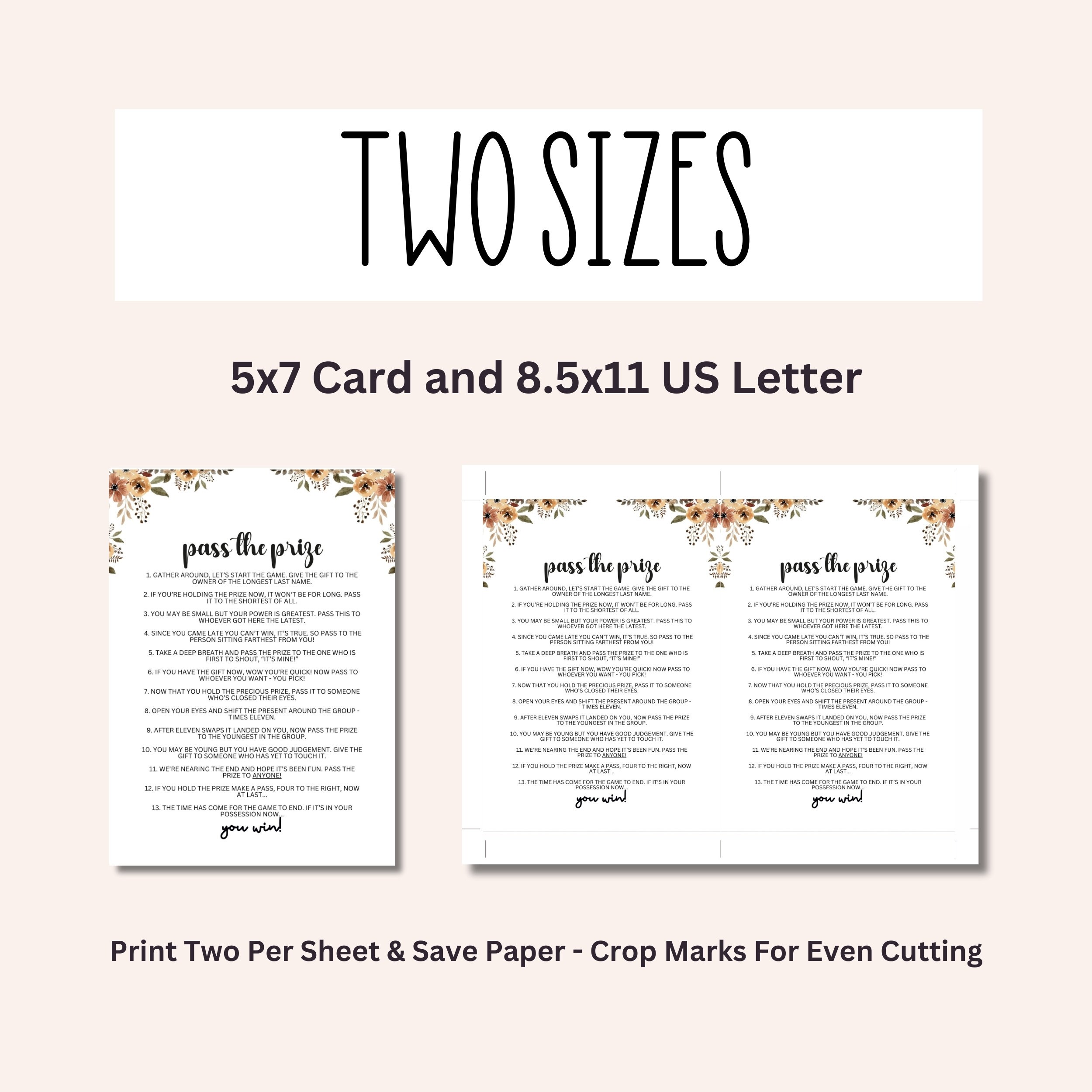 Tea Party Pass the Prize Game: Bridal Shower, Baby Shower (PDF) - Etsy