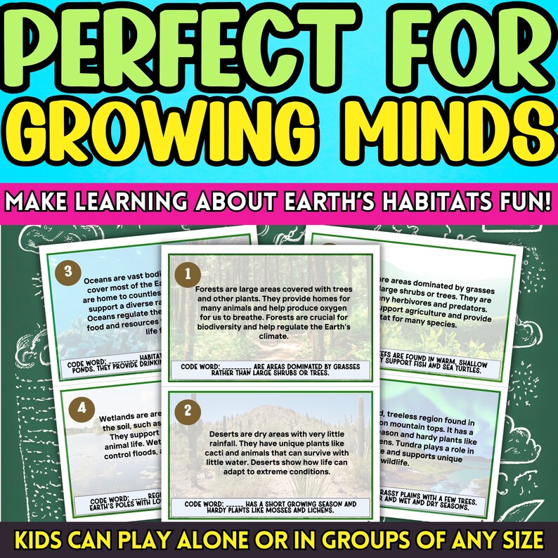 Ecosystem Scavenger Hunt: Earth Science Habitat Game (digital Download ...