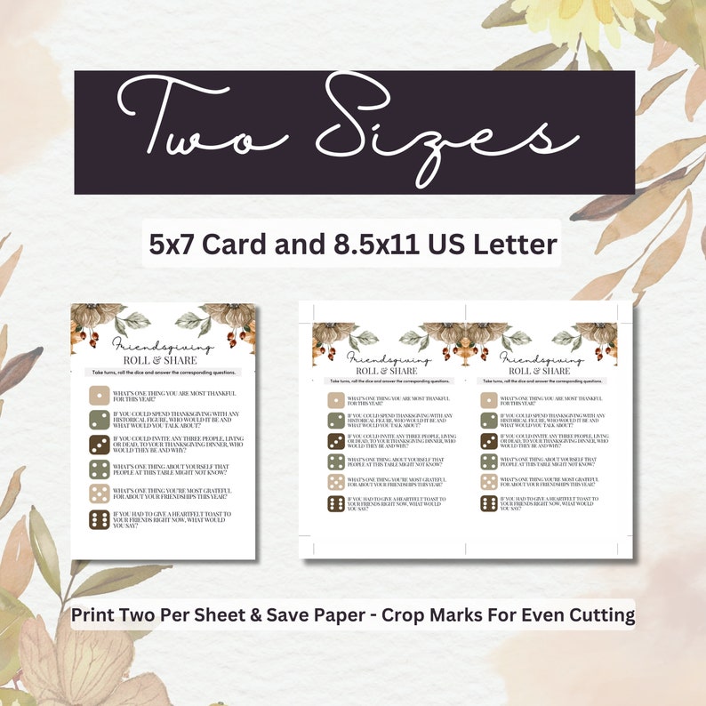 Friendsgiving Roll and Share Dice Game Bonding Secrets Friends Family ...