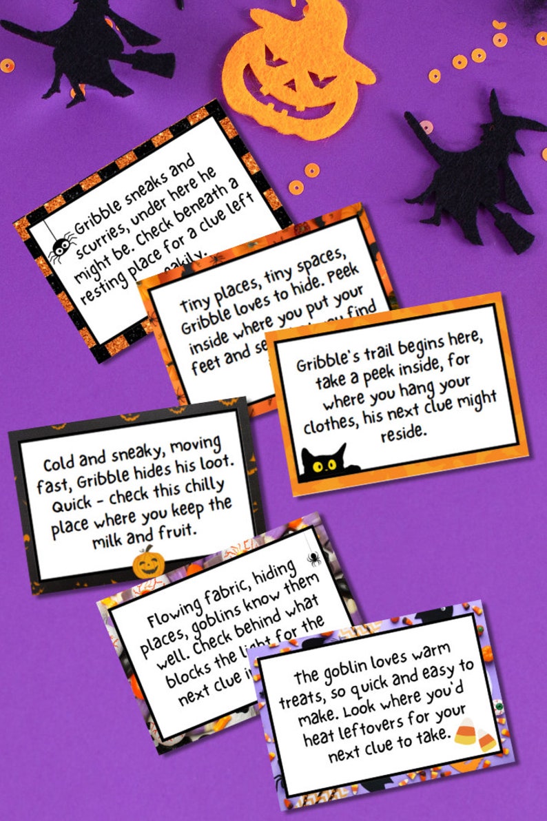 Halloween Scavenger Hunt: Spooky Clue Game for Tweens (PDF) - Etsy