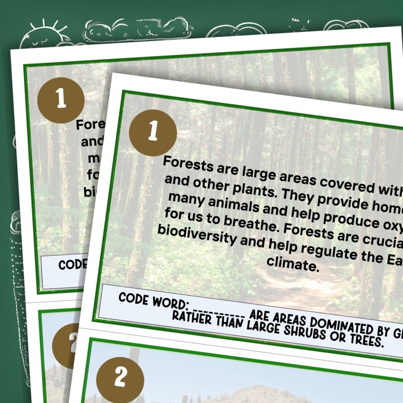 Ecosystem Scavenger Hunt: Earth Science Habitat Game (digital Download ...
