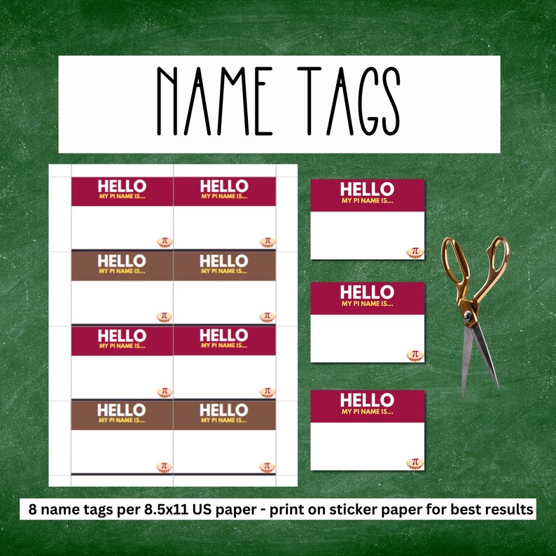 What's Your Pi Day Name - Printable Pi Day Activities - Classroom Games ...