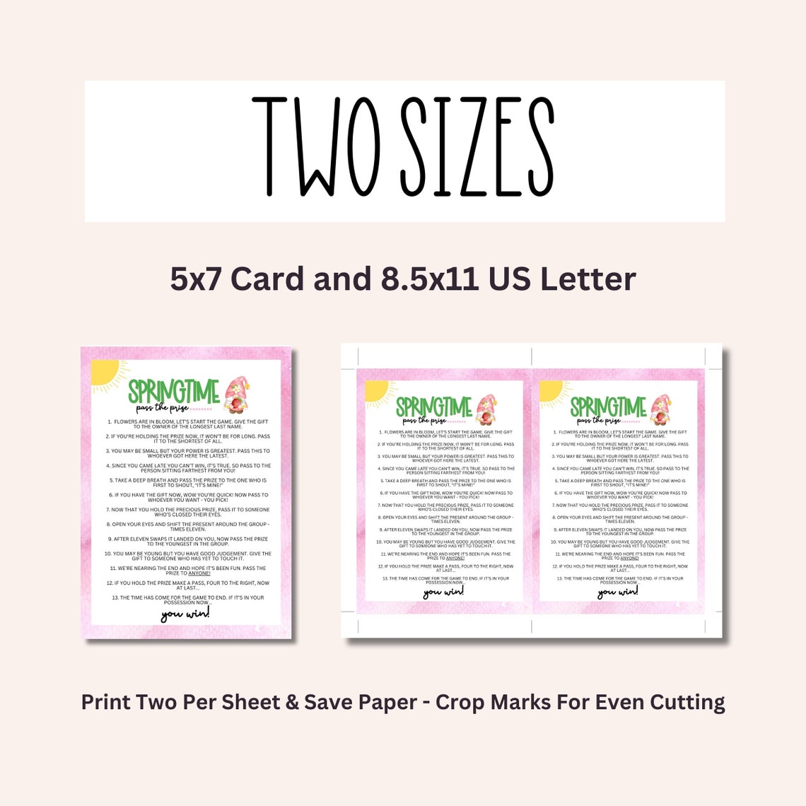 Spring Pass the Prize Left Right Game Activity Ideas Fun Teens Kids ...