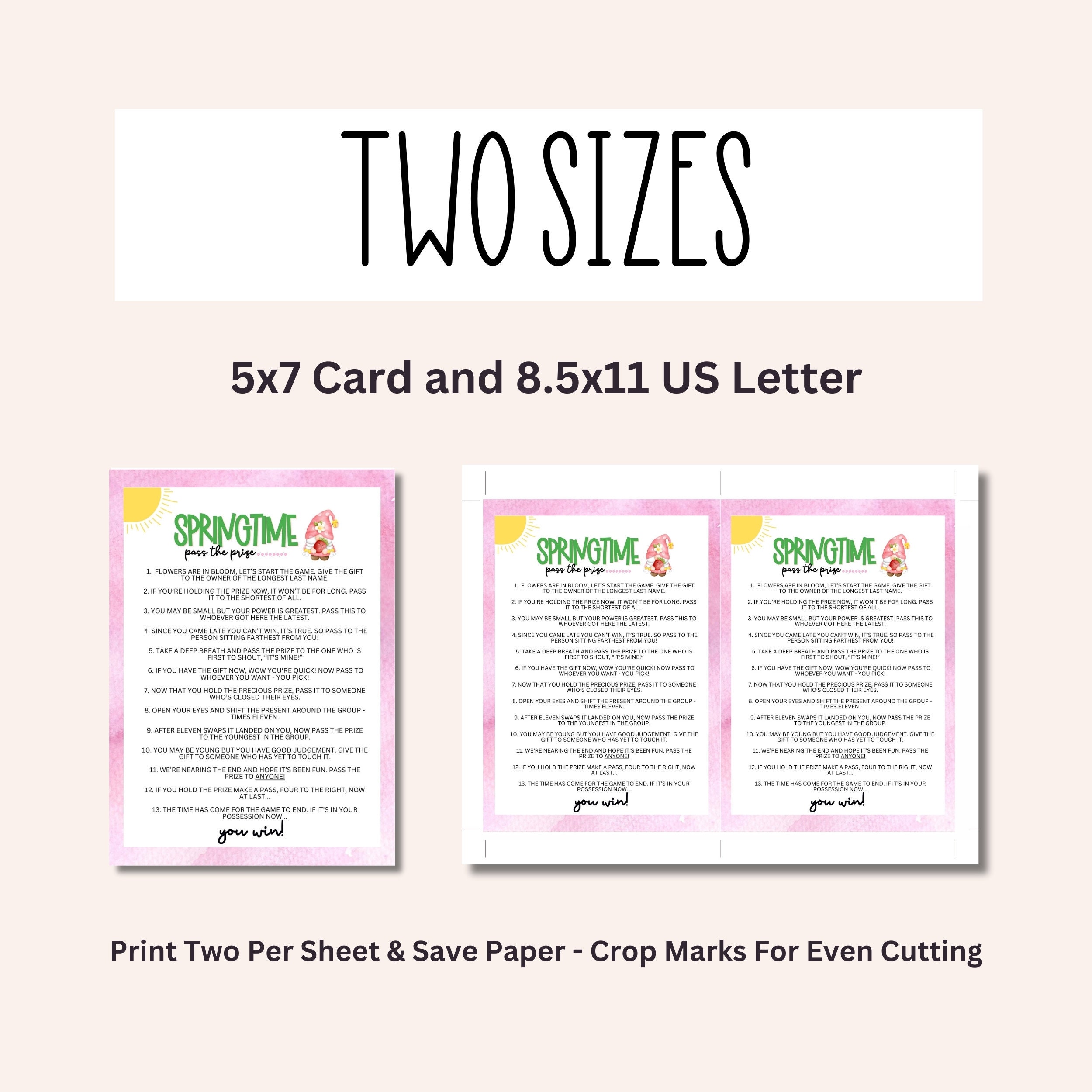 Spring Pass the Prize Left Right Game Activity Ideas Fun Teens Kids ...