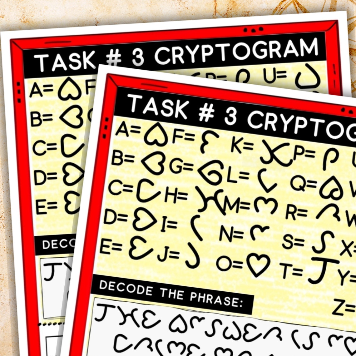 Kids Secret Agent Activity Escape Room Spy ID Decoder Investigation Kit With Ciphers Codes and ...