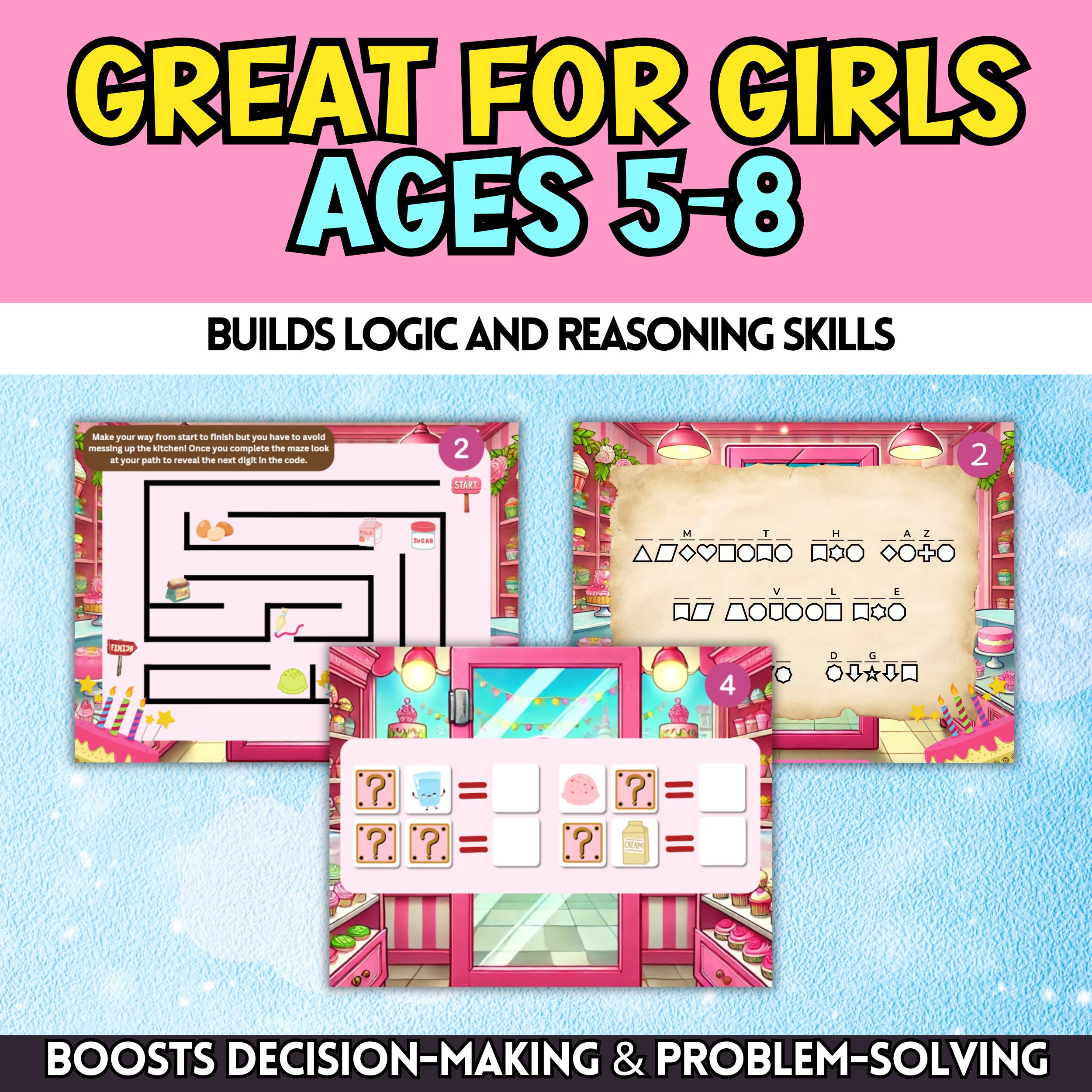 Birthday Cake Escape Room: Printable Puzzle Game for Kids (PDF) - Etsy
