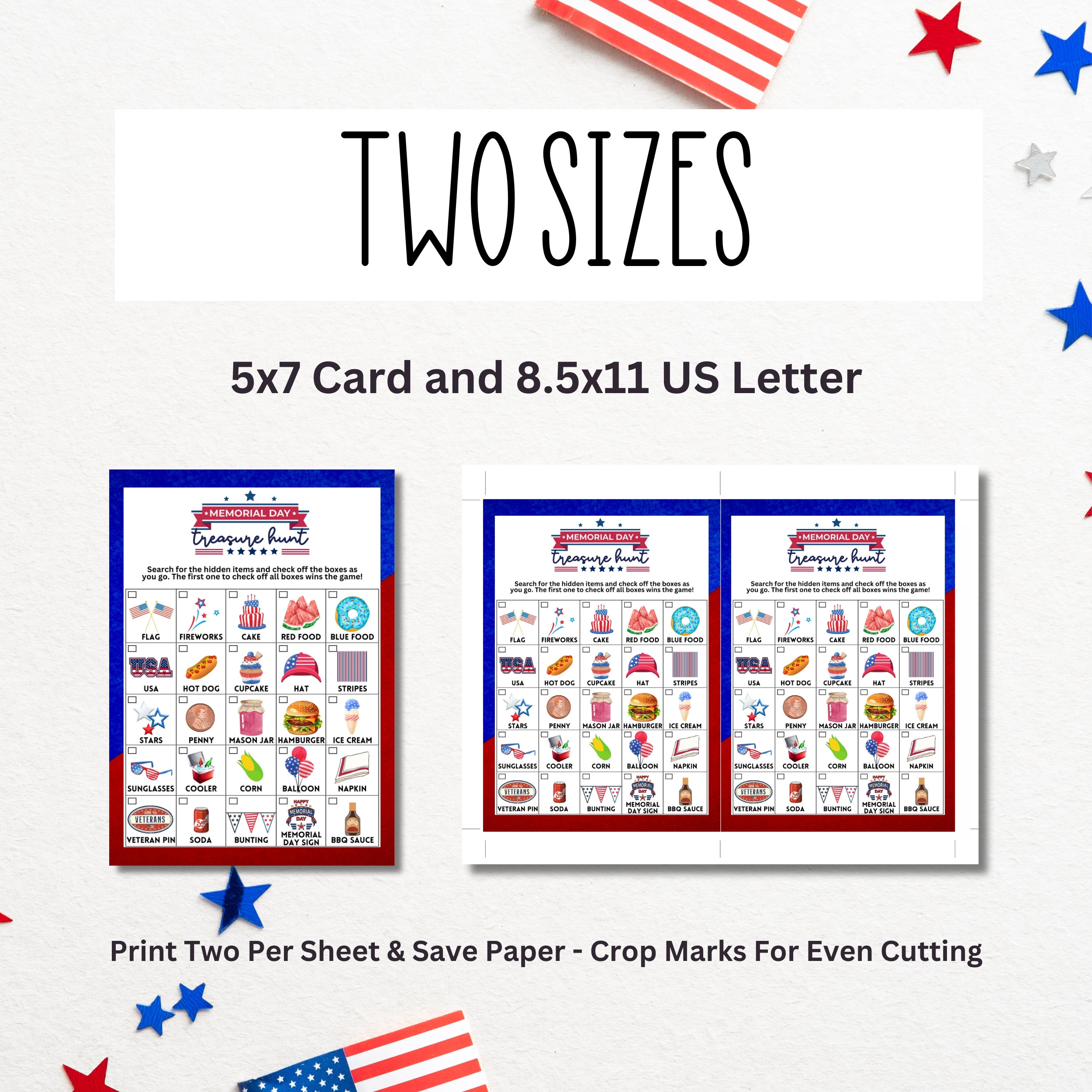 Memorial Day Treasure Hunt Game: Printable Party Activity (PDF) - Etsy