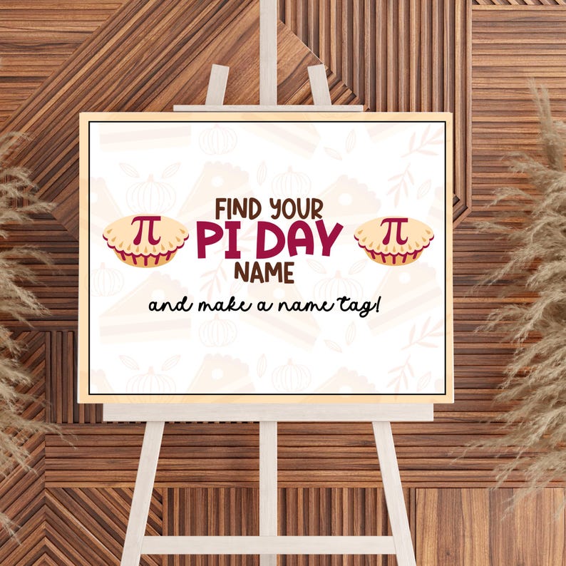 What's Your Pi Day Name - Printable Pi Day Activities - Classroom Games ...