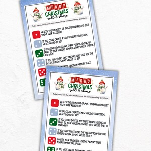 Christmas Roll and Share Dice Game Bonding Secrets of Friends Family ...
