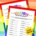 LGBT Pride Party Finish the Phrase Game Word Trivia Quiz for Rainbow ...