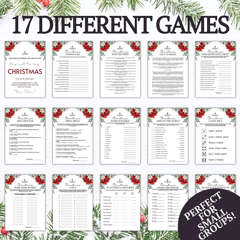 Women's Ministry Christmas Games MEGA Bundle: 16 Christian Activities ...