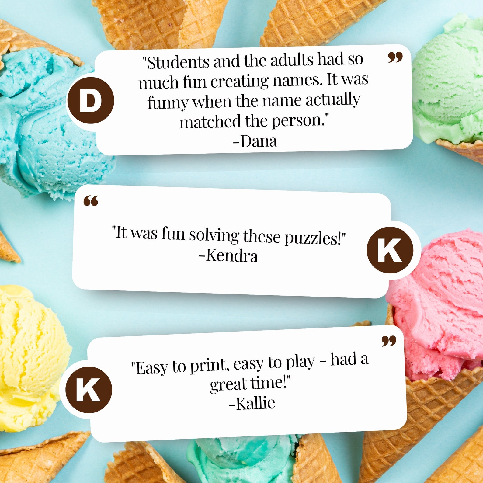 Ice Cream Word Search: Summer Party Game (digital Download) - Etsy