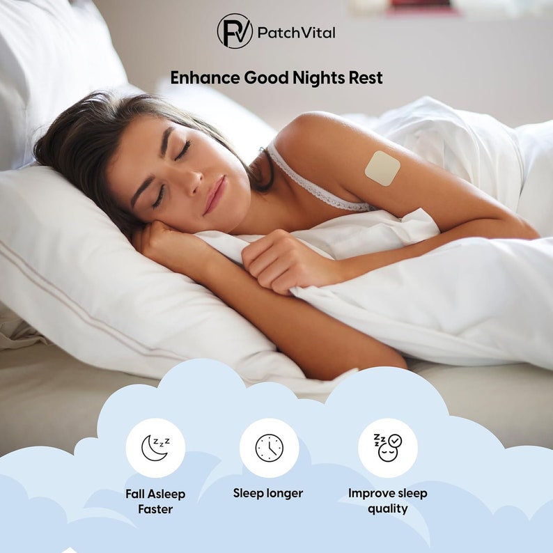 Sleep Patches Fall Asleep Faster Melatonin Patches Stress Relief Valerian Root Powered Herbal ...