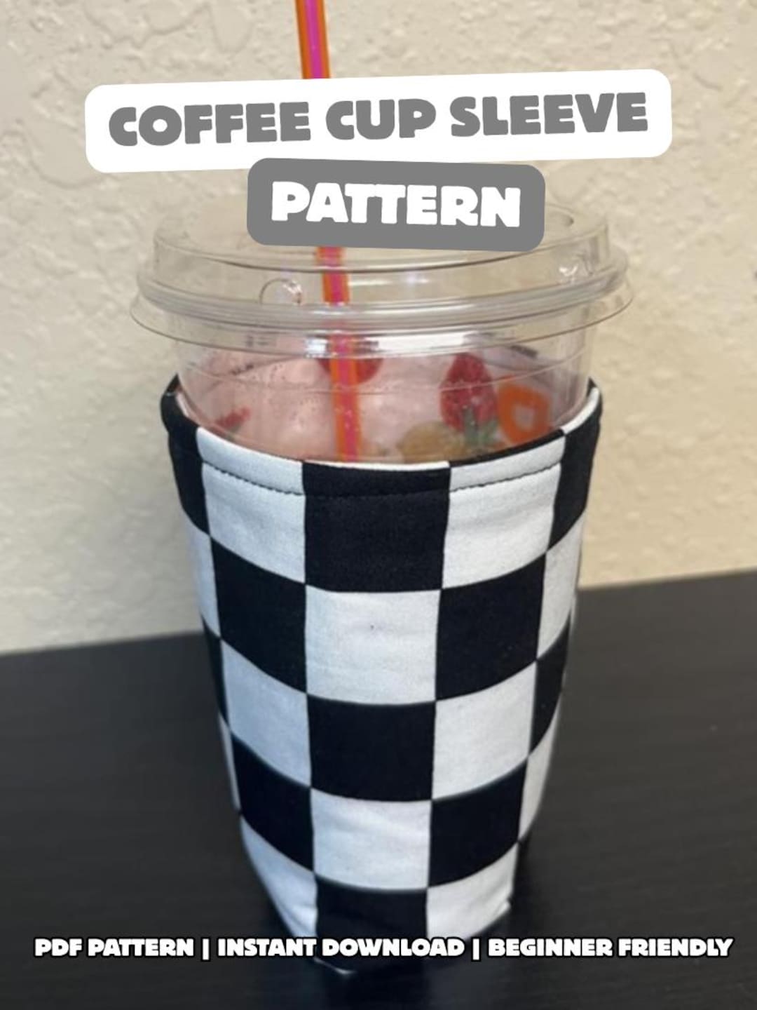 Reversible Coffee Cup Sleeve Pattern - Etsy