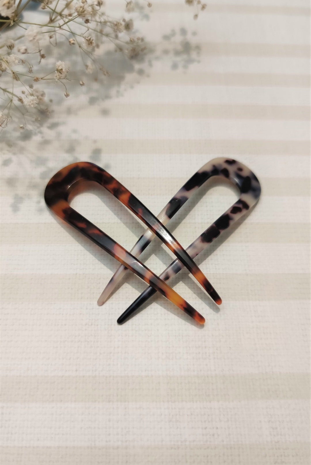 Hairpin U Shape Cellulose Acetate | Hair Stick 10 M | Hair Accessory ...