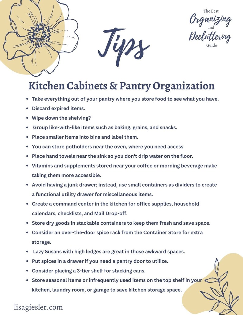 The Best Organizing & Decluttering Guide | Printable Planner With ...