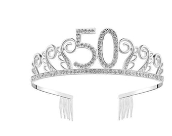 50th Birthday Crown | Etsy UK