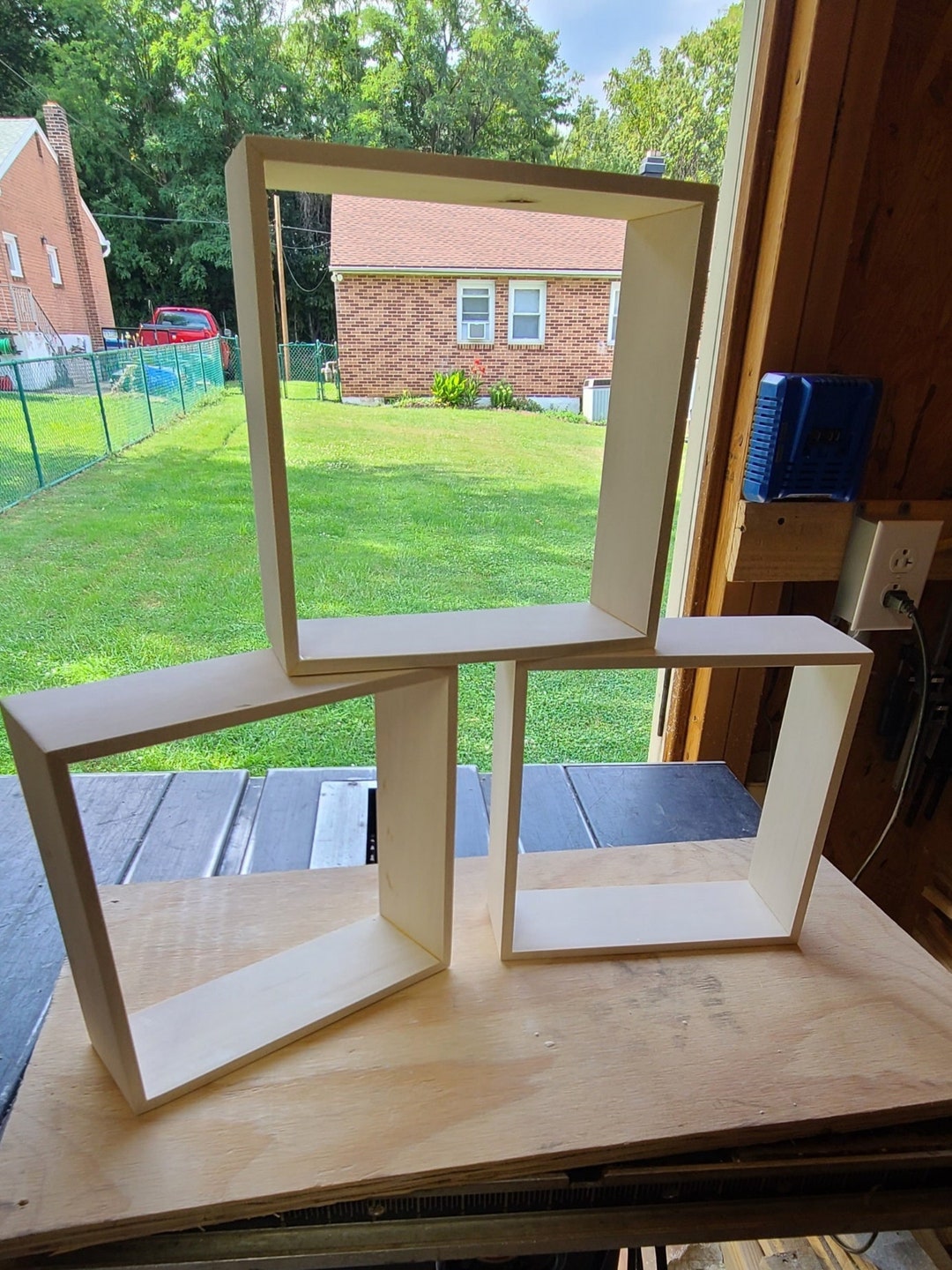 Handmade Floating Square Shelves - Etsy