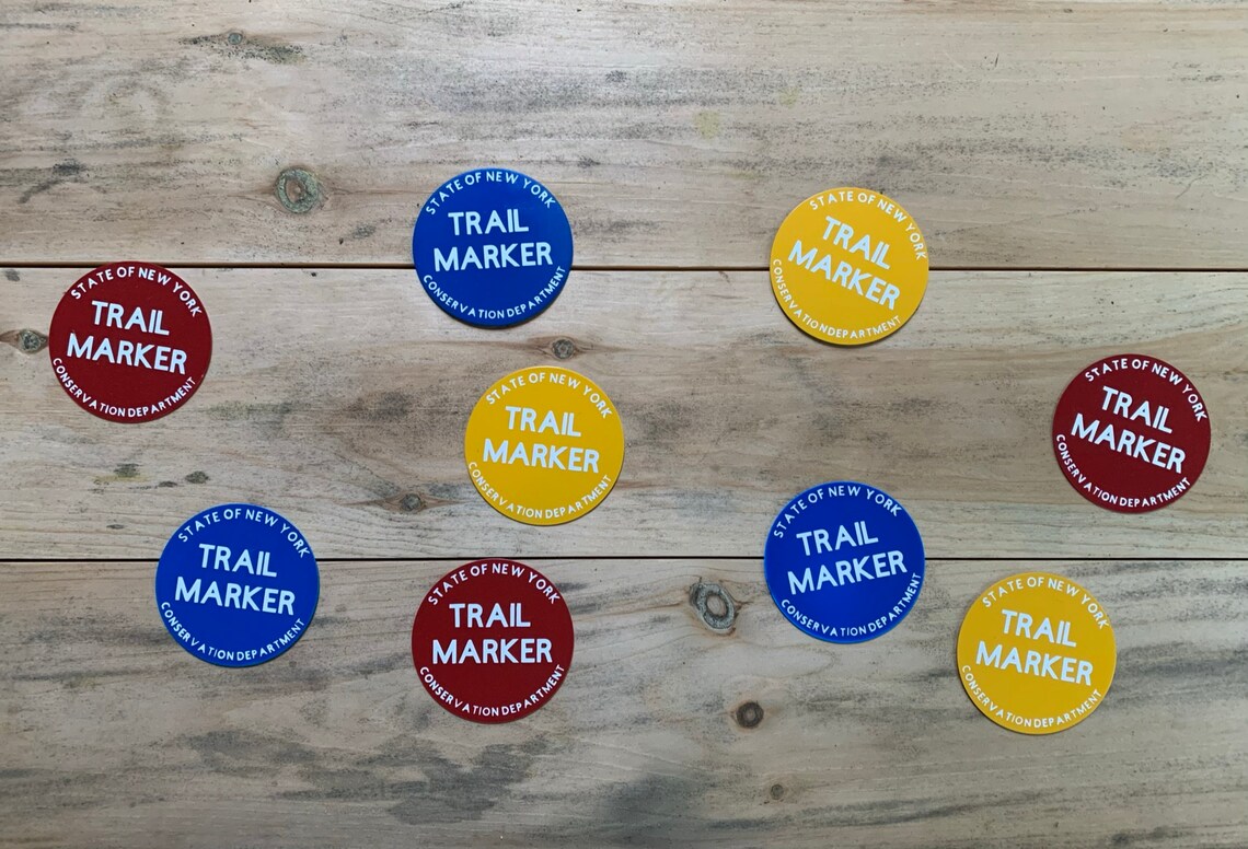 Adirondack Trail Markers Metal Replica DEC Trail Markers - Etsy