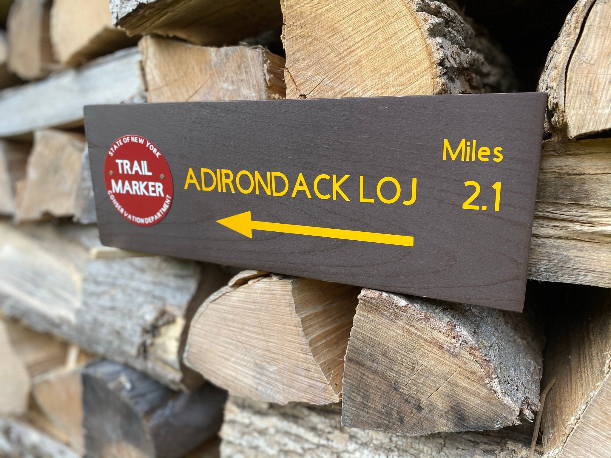 Adirondack Mountain Trail Sign 46r - Etsy.de