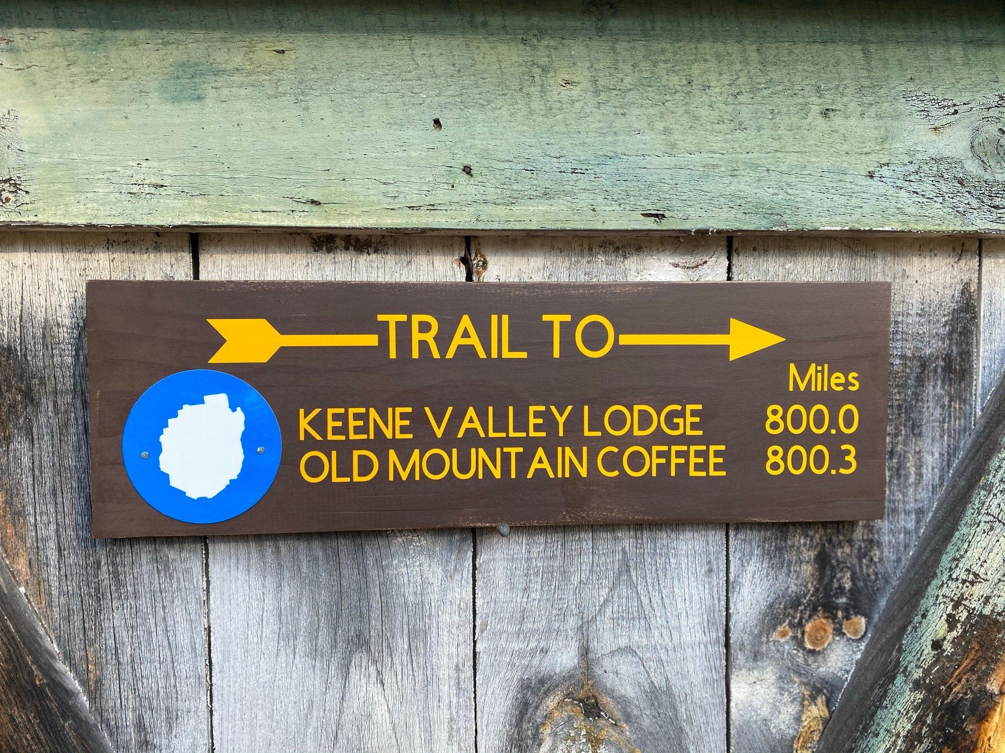 Adirondack Mountain Trail Sign 46r - Etsy.de