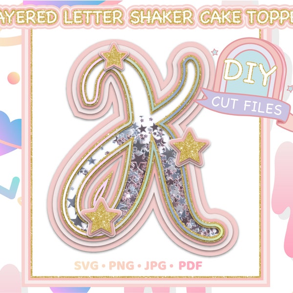 Letter K Cake Topper - Etsy