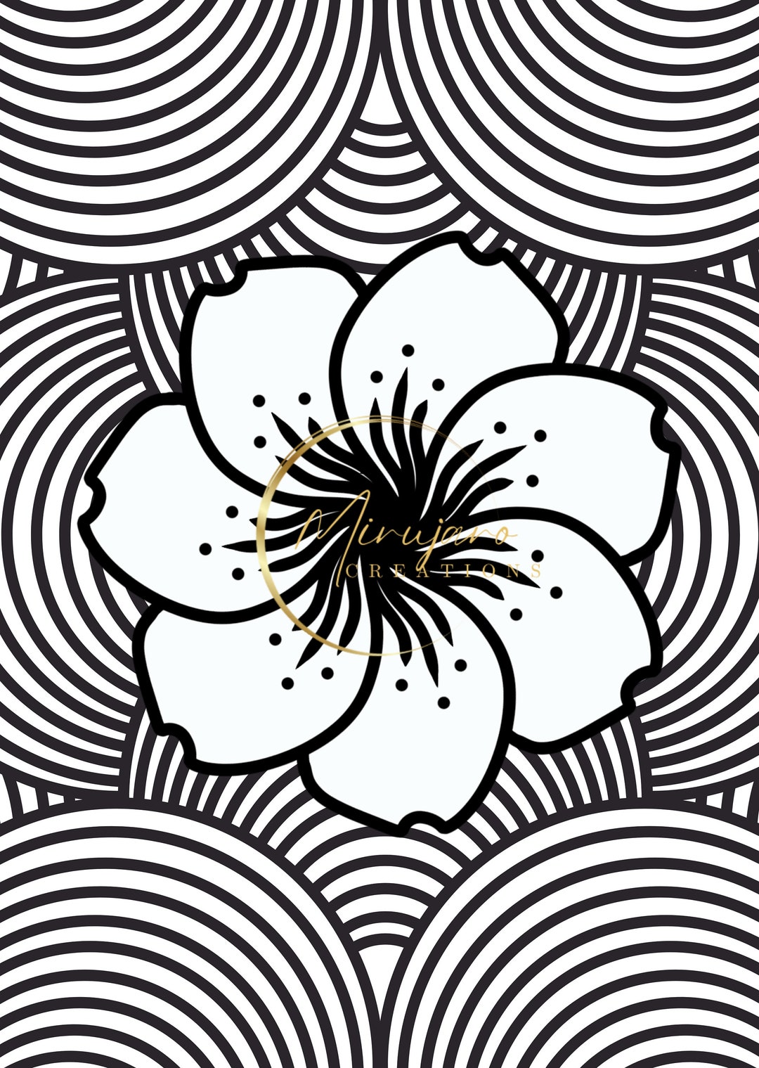 Printable Ripples of Relaxation DIGITAL Coloring Page INSTANT DOWNLOAD ...