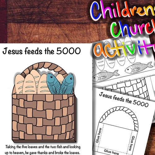 Jesus Feeds the 5000 Craft for Kids - Etsy