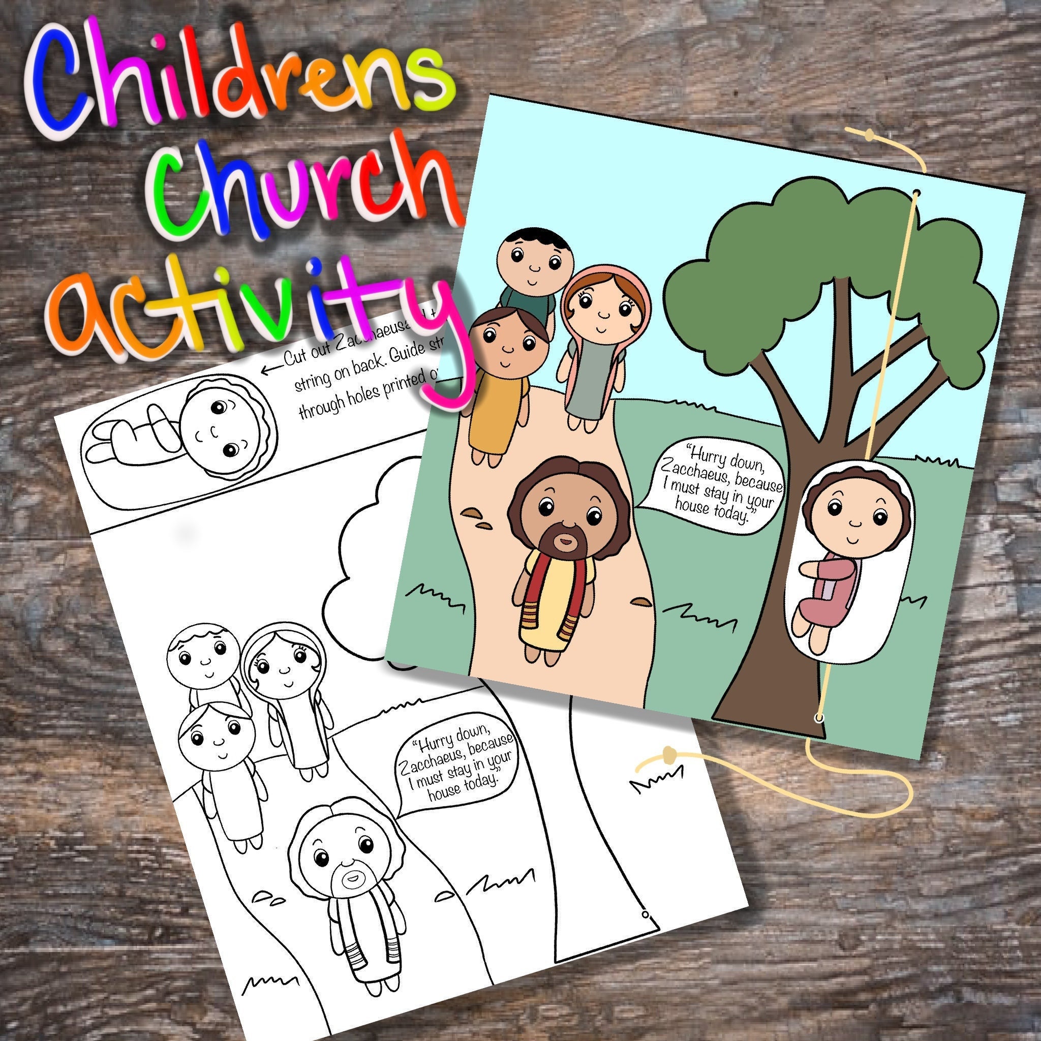 Zacchaeus And Jesus Clipart Lds