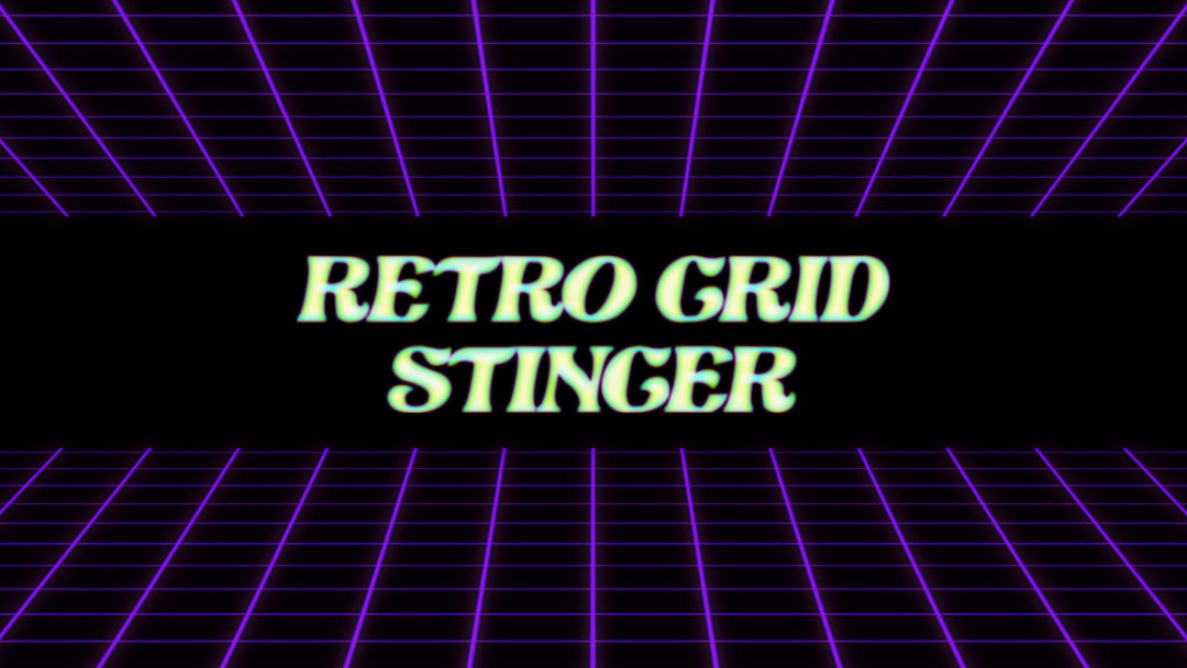 Retro Grid Wipe Twitch Transition | Stinger Transition | Twitch Stream ...