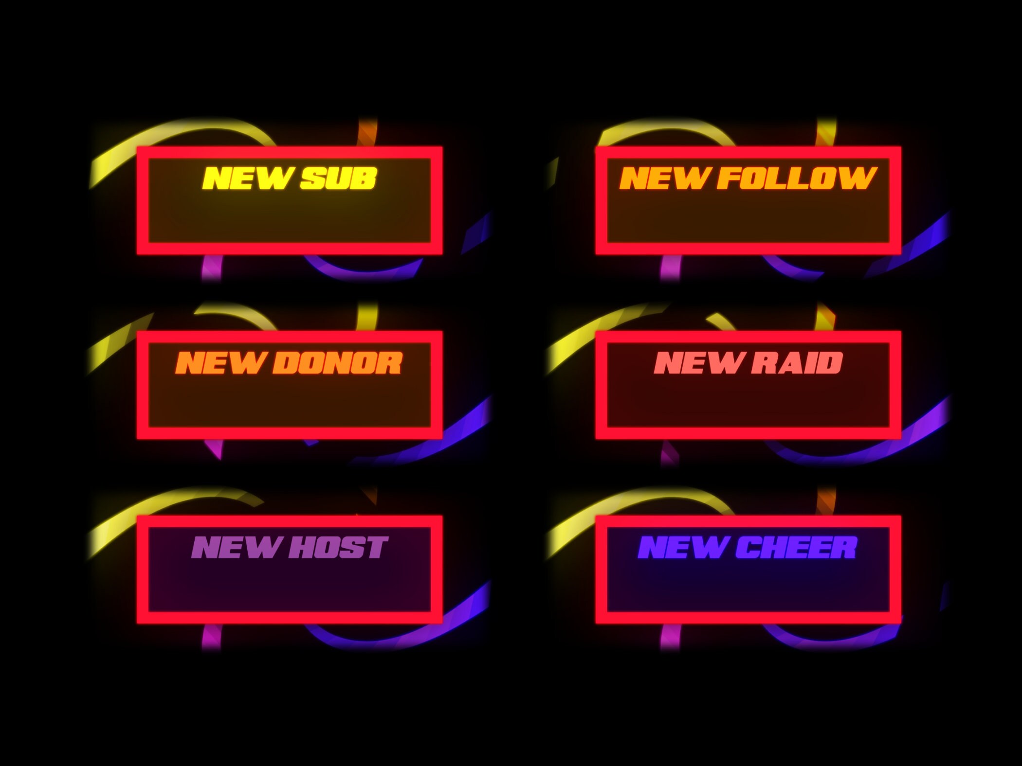 ANIMATED Vortex Twitch Overlay Package Stinger Transition Animated ...