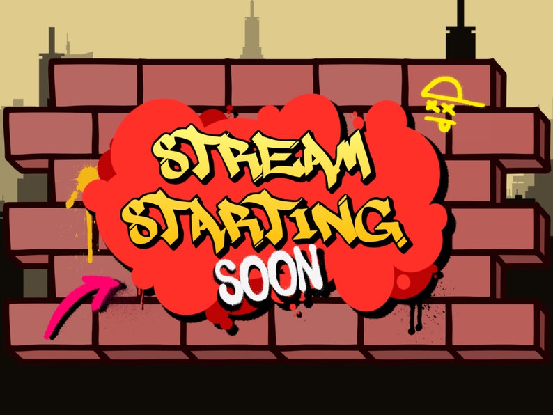 Graffiti Animated Screens Spray Paint City Urban - Etsy