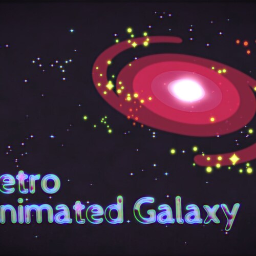 Aesthetic Animated Screens: Retro Galaxy BRB Stream - Etsy