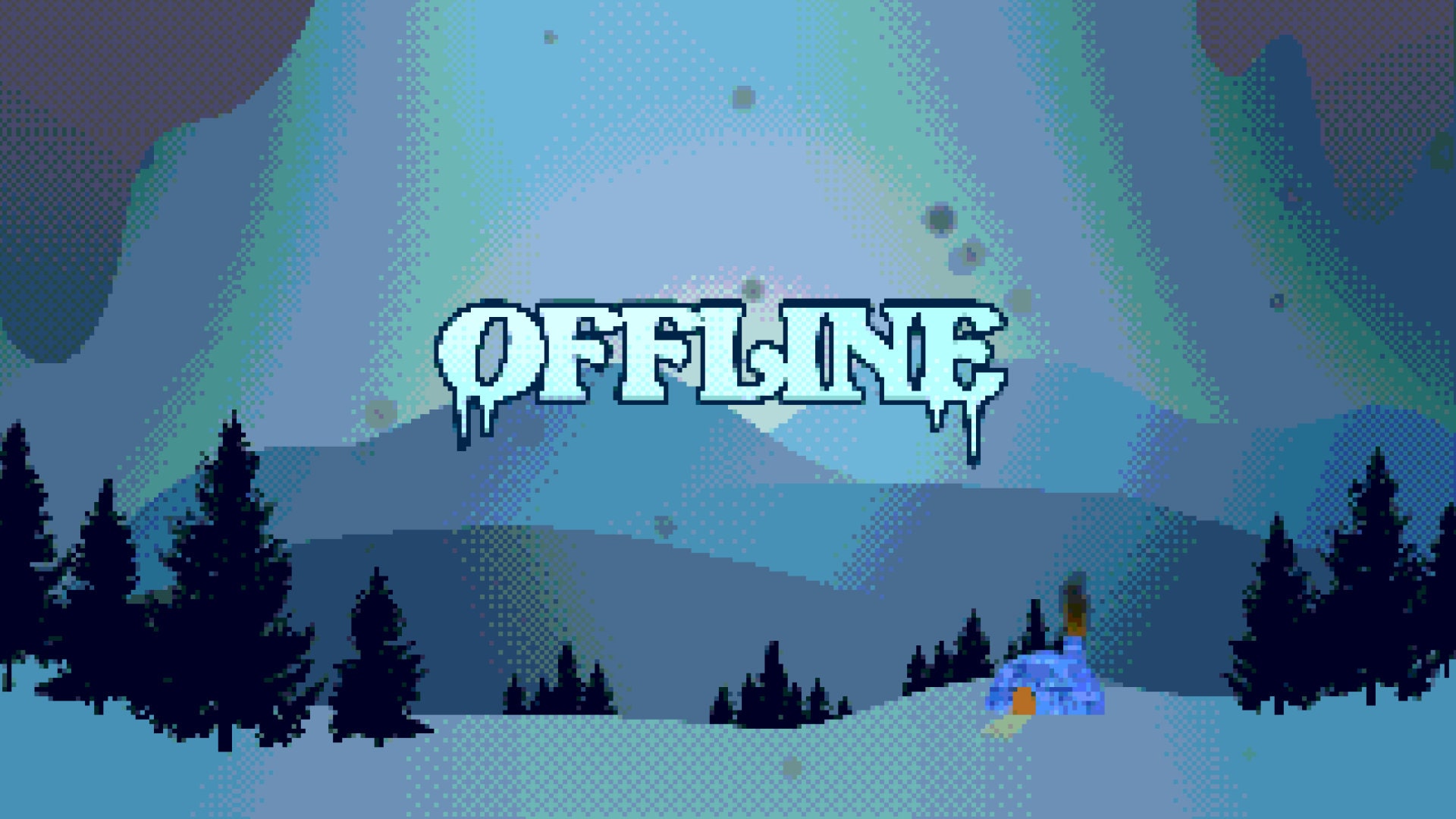 Snowy Pixel Graphics Twitch Overlay FULL Package NIGHT VERSION 3 ...