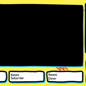 ANIMATED Stream Overlay Package | Retro 90s Cartoon Aesthetic ...