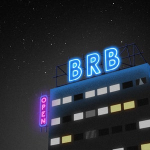 Neon Sign Rooftop Animated Screens | Neon Glow | Cyberpunk | Blue ...
