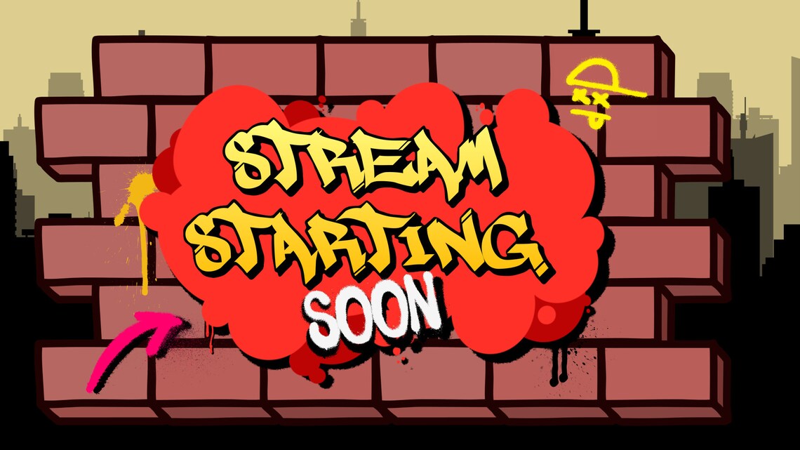 Graffiti Animated Screens Spray Paint City Urban - Etsy