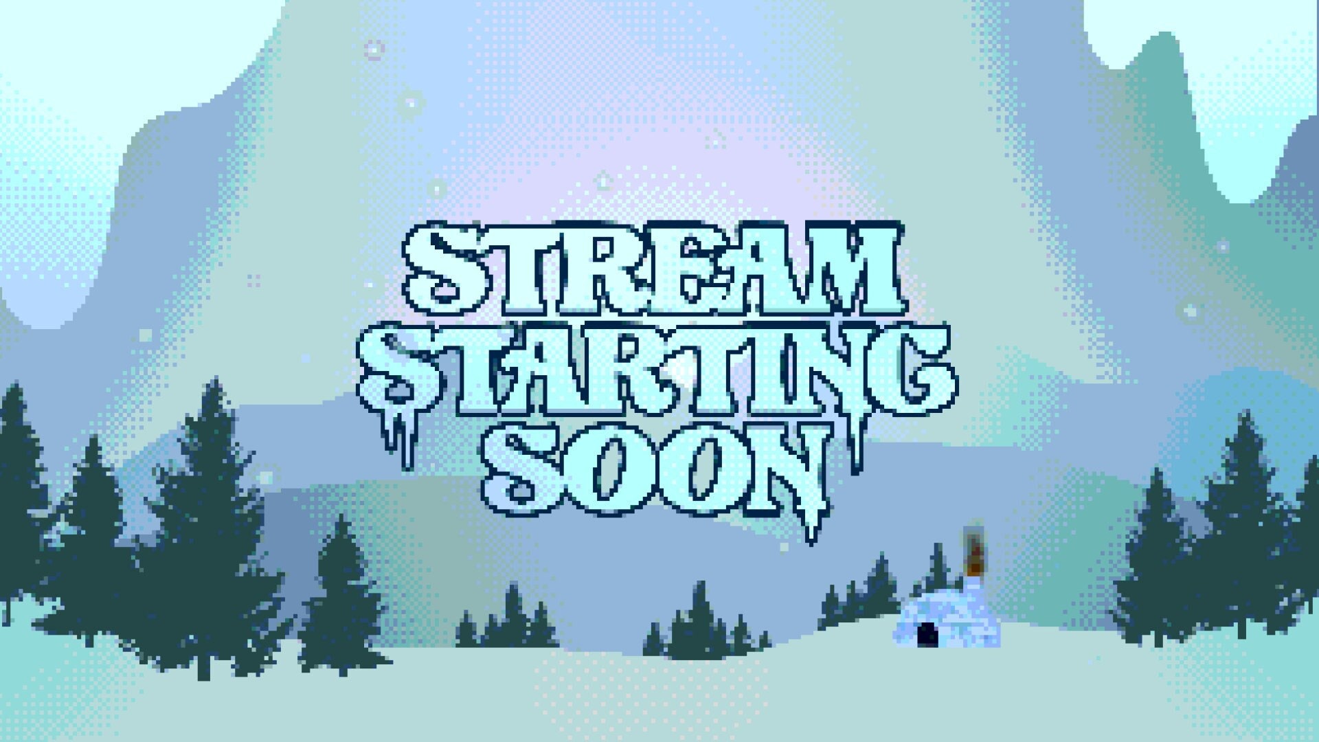 Snowy 16-bit Graphics Twitch Overlay FULL Package DAY VERSION 3 Stinger ...