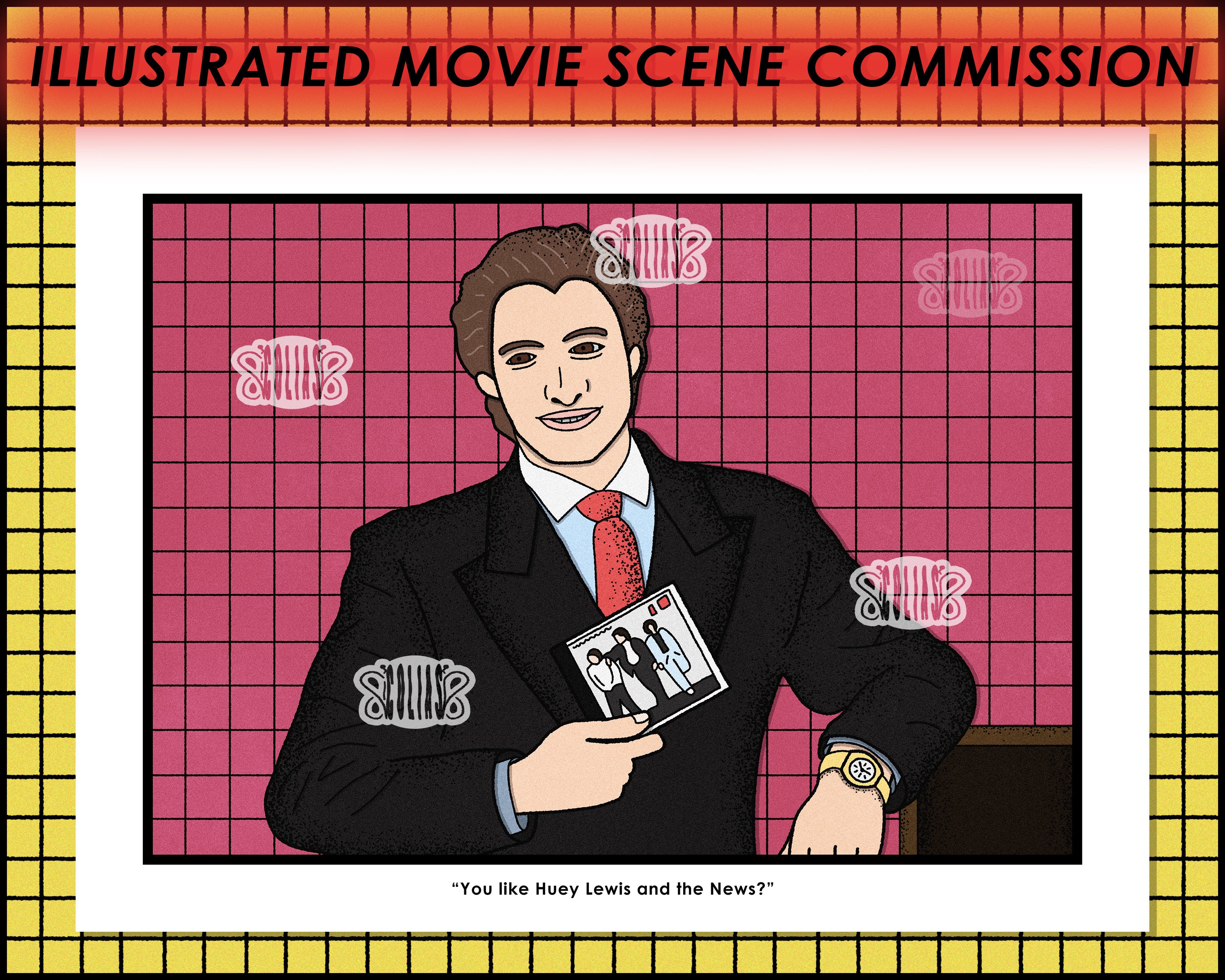Digital Art Commission Movie Scene/movie Character/meme - Etsy