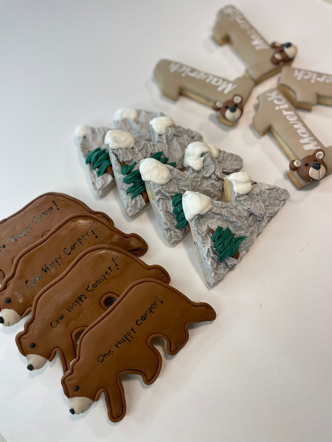 Camping Themed Sugar Cookies / Camping Birthday Cookies / Mediterranean ...