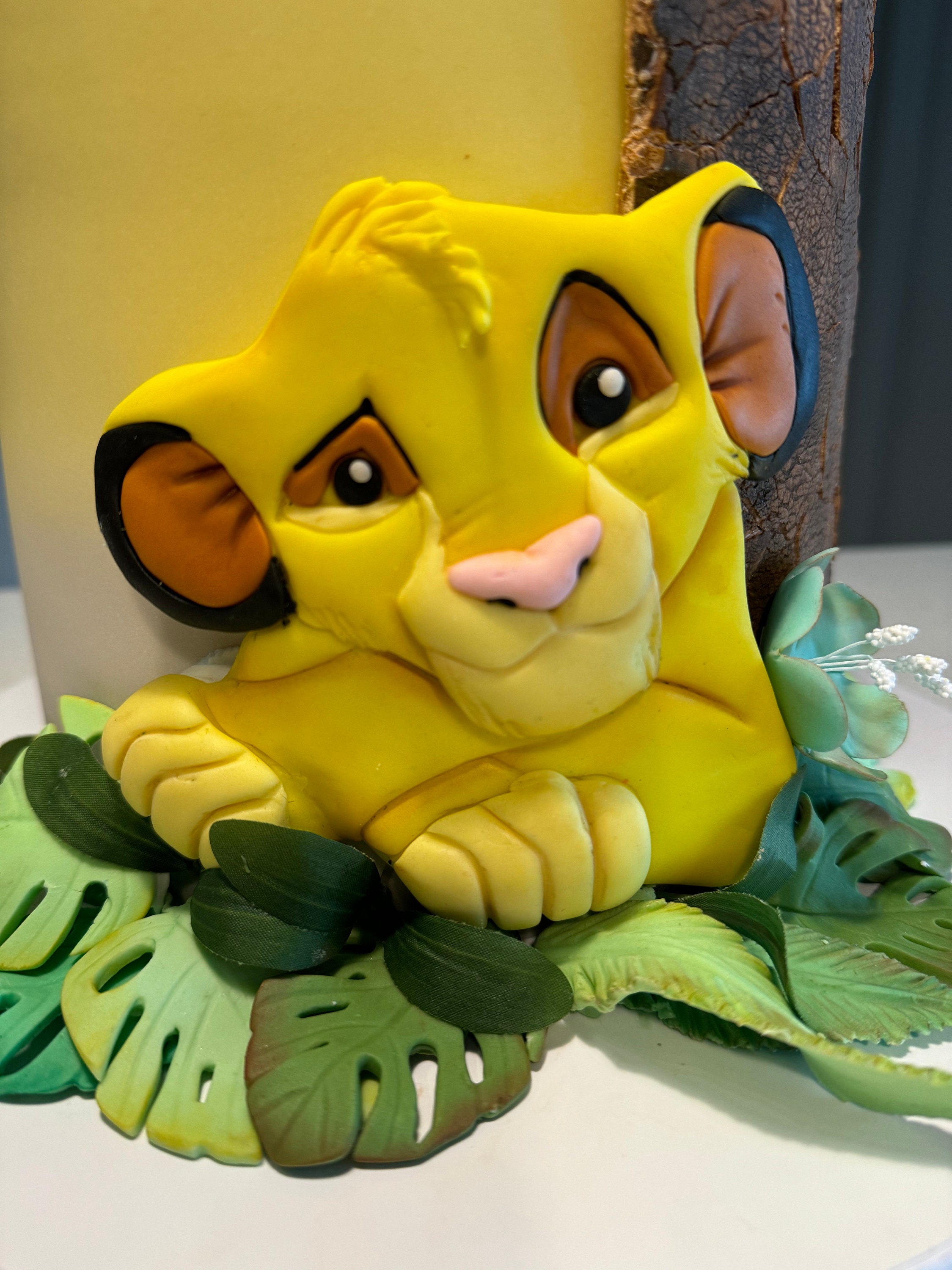 Simba Fondant Cake Topper 3D, Edible Custom Personalized Cupcakes, Lion ...