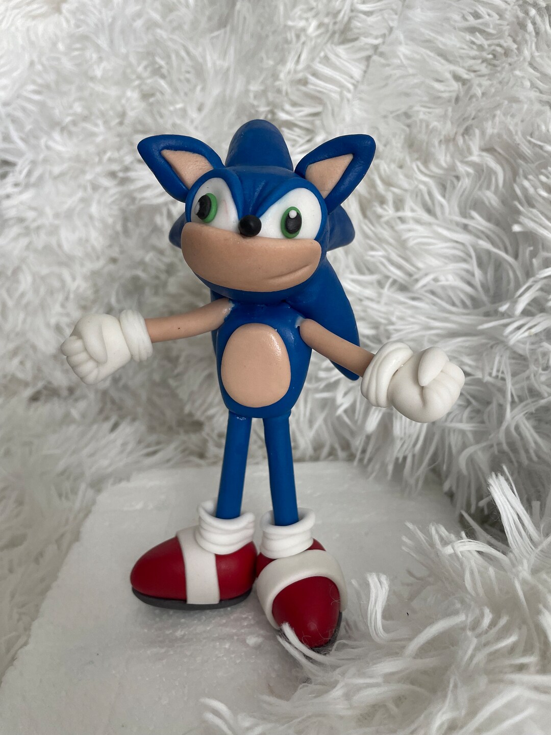 Sonic the Hedgehog Inspired Fondant Cake Toppe, Video Game Character ...