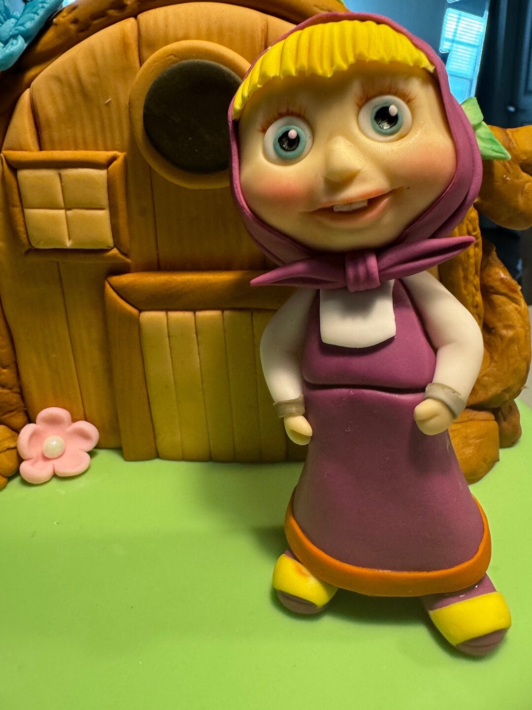Masha and the Bear Cake Topper Edible, Topper Set Birthday, Cake Topper ...